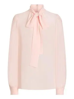 Dolce & Gabbana Silk Georgette Top - Pink