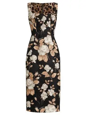 Dolce & Gabbana Rose- Brocade Dress - Print