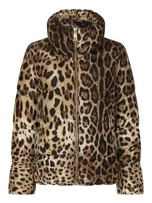 Dolce & Gabbana Padded Leopard-print Nylon Jacket - Animal Print