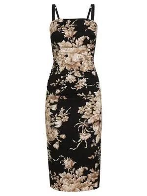 Dolce & Gabbana Rose- Fitted Dress - Print