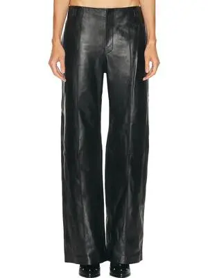 Isabel Marant Ciara Straight Leg Pant - Black