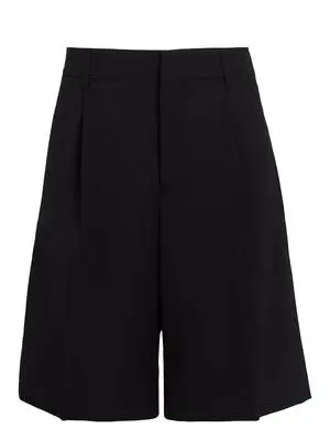 Jacquemus Stretch-Wool Ovalu Bermuda Shorts Green