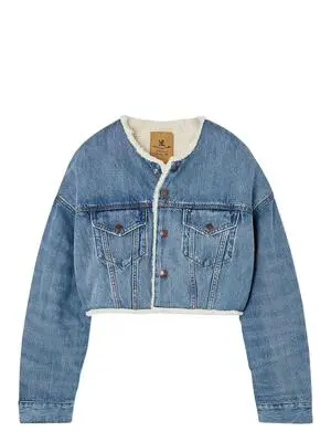 Denimist Cropped Denim Jacket - Mid Denim