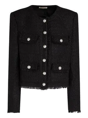 NICHOLAS Bouclé-tweed Jacket - Black