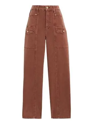 Paige Alexis High-rise Cargo Jeans - Brown