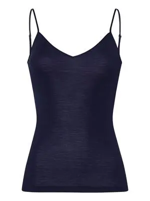 Hanro Woolen Silk Camisole - Navy