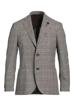 LARDINI Blazer Chocolate Size Virgin Wool, Cashmere - Brown
