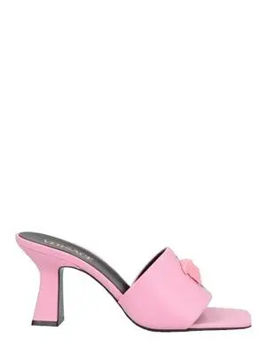 Versace Calfskin Slide Sandals - Pink