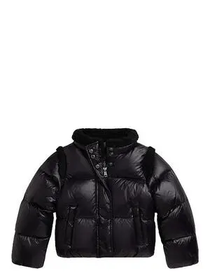 Polo Ralph Lauren Carly Cropped Jacket With Removable Hood - Black