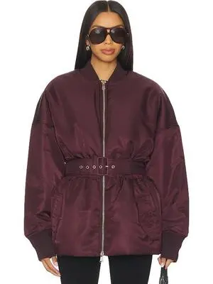 Ronny Kobo Norell Bomber Jacket - Wine