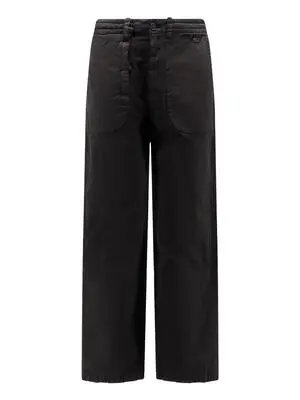 MASSIMO OSTI STUDIO Gabardine Trousers - Black