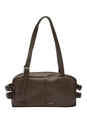 SAMO ONDOH Side Belt Shoulder Bag - Brushed Chocolate
