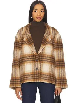 Brochu Walker Adeline Jacket - Camel Plaid