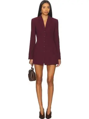 Amanda Uprichard Amanda Uprichard Peralta Blazer Romper Wine