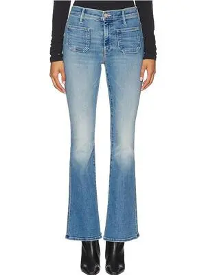 MOTHER The Patch Pocket Weekend Jeans - Poppin' Wheelies