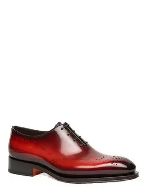 Santoni Kaj Wingtip Oxford - Red
