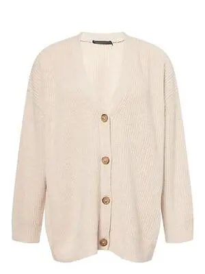 Jenni Kayne Cocoon V-neck Cashmere Cardigan - Oatmeal