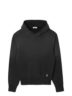 Sandro Relaxed-fit Cotton Hoody With Logo - Black