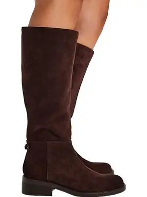 Sam Edelman Milla Wide Calf Tall Boots - Cafe Noir