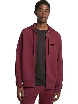 Michael Kors Cotton Blend Zip-up Hoodie - Red