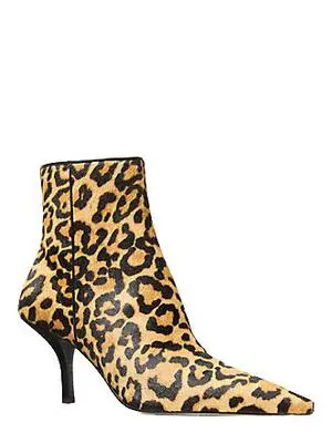 Michael Kors Selina Leopard Print Ankle Boot - Yellow