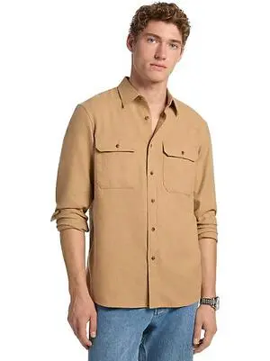 Michael Kors Cotton Flannel Shirt - Brown