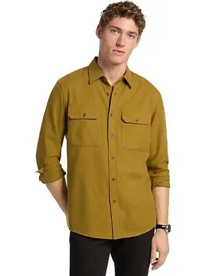 Michael Kors Cotton Flannel Shirt - Gold