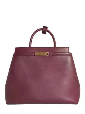Bally Leather Tote Bag - Red