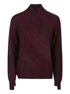 CANESSA High-neck Cashmere Sweater - Red