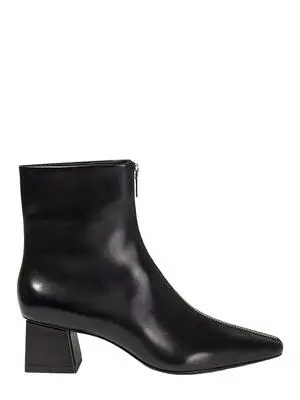 Simkhai Ryder Leather Zip Ankle Booties - Black