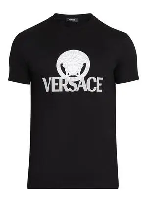 Versace Men & Apos;s Medusa Logo T-shirt 1b000-blac