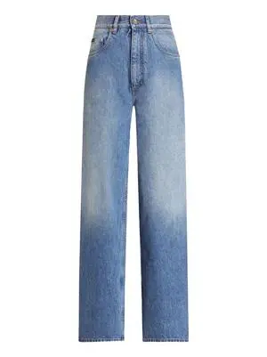 Dolce & Gabbana Wide Leg Jeans - Blue