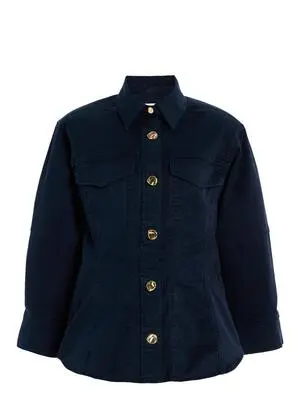 RÙADH The Etta Cotton Shirt - Navy