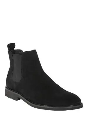 Bloomingdale'S Pull On Chelsea Boots - Black Suede