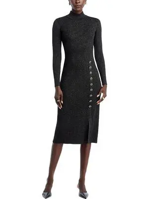 Elie Tahari The Chaya Sweater Dress - Noir White