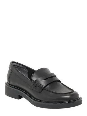 Dolce Vita Tiggy Loafer Flats - Black Leather