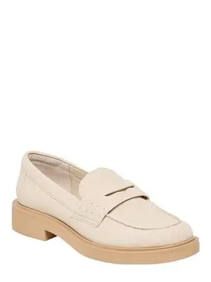 Dolce Vita Tiggy Loafer Flats - Creme Nubuck
