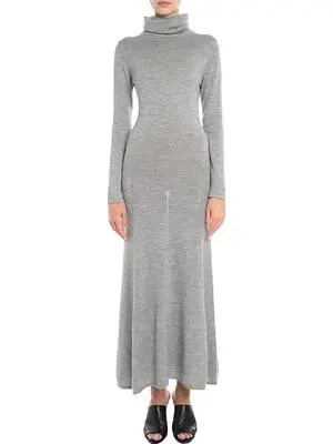 Tove Suzette Knitted Maxi Dress - Grey