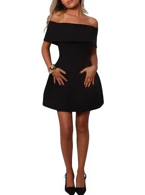 HEIRESS BEVERLY HILLS Strapless A-line Mini Dress - Black