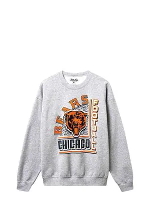 Junk Food Clothing NFL Chicago Bears Backfield Crew Fleece Heather Grey