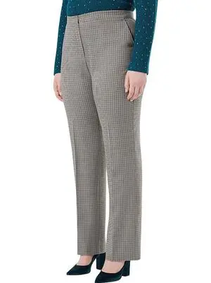 Marina Rinaldi Asburgo Press Pleat Wool Pants - Camel