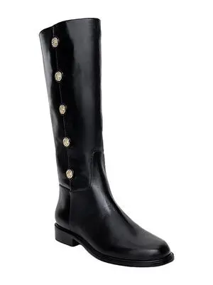 L'Agence Oceana Knee High Boots - Black Patent