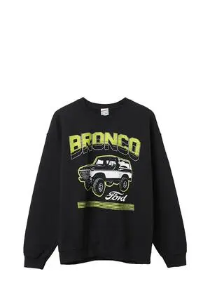 Junk Food Clothing Bronco Powered Ford Fleece Sweatshirt - Midnight