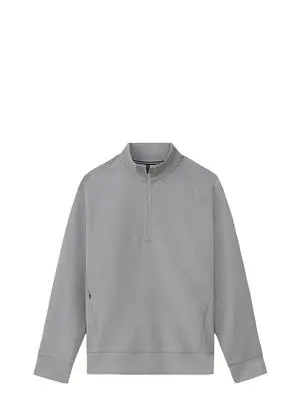 Ten Thousand Overzip Mock Neck Sweatshirt - Medium Grey