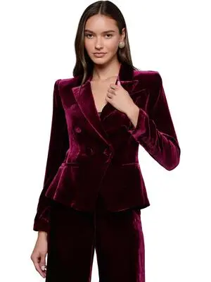 L'AGENCE Marie Velvet Blazer