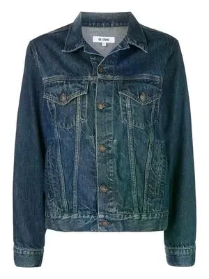 RE/DONE 90s Oversized Trucker Denim Jacket - Blue