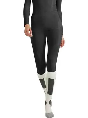 Falke Wool Tech Long Base Layer Bottom - Black