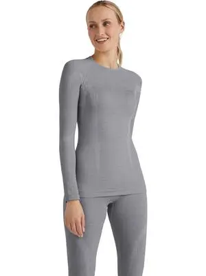 Falke Wool Tech Base Layer Top - Grey-heather