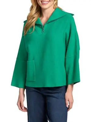 APNY Half-zip Pullover - Emerald