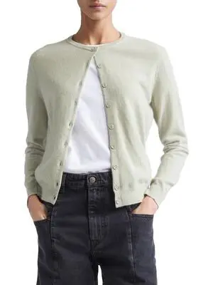 MAISON MARGIELA Virgin Wool Cardigan - Pale Green